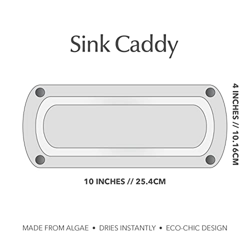 Dorai Home Sink Caddy β Dries Instantly and Prevents Moisture Buildup β Stainless Steel Feet with Rubber Bottom β Functional Design Created for The Modern Home β Sandstone