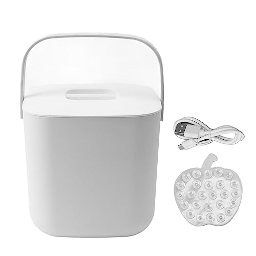 Countertop Dishwasher, 2000mah 8.5V 2A 18W Compact Mini Dishwasher for Kitchen (White)