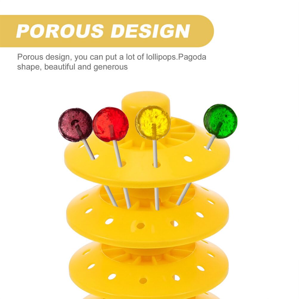 Mobestech Lollipop Stand Lollipops Stand Desktop Stand Cake Pop Display Lollipop Supplies Wedding Cake Decor Lollipop Sticks for Cake Pops Table Top Decor Multifunction Socket Pp Material