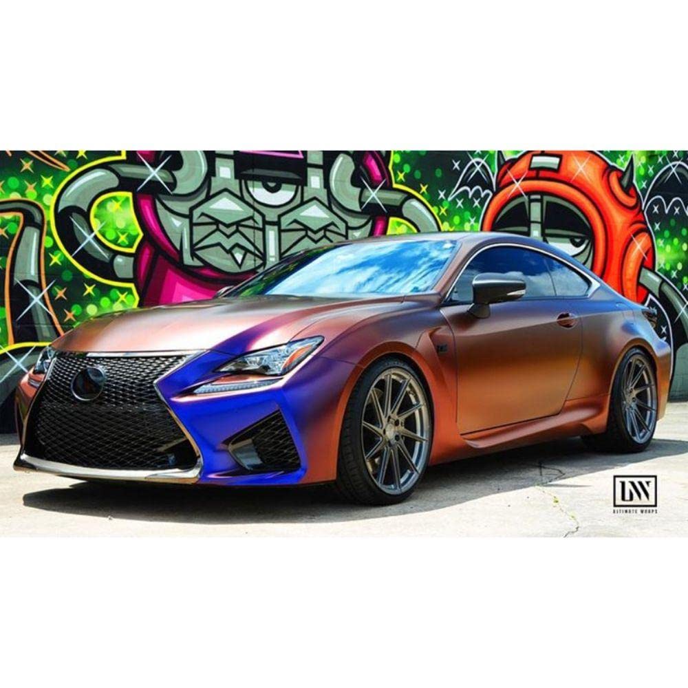 Avery Car Wrap Roll SW900 Colorflow Satin Roaring Thunder | 551-S | (Sample 3in x 5in) | Automotive Vinyl Wrap for Cars - Car Interior Wrap & Exterior