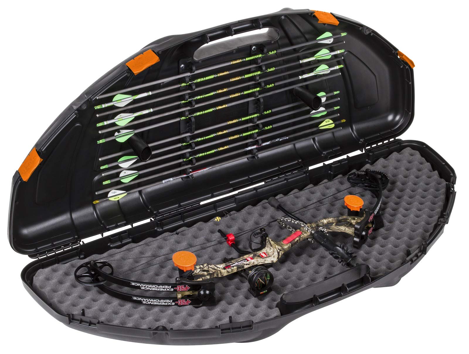 Flambeau Outdoors 6461SC Safe Shot Bow Case, Portable Bow Storage,Black & Bohning 1306 Tex-Tite Bowstring Wax 1oz, Clear