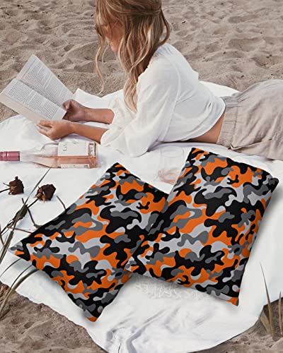 Meet 1998 Throw Pillow Covers 20x12 - Set of 2 Waterproof Pillow Cushion Cases,Camo Pillowcases Decorative Outdoor Pillow Cover for Sofa Couch Bedroom