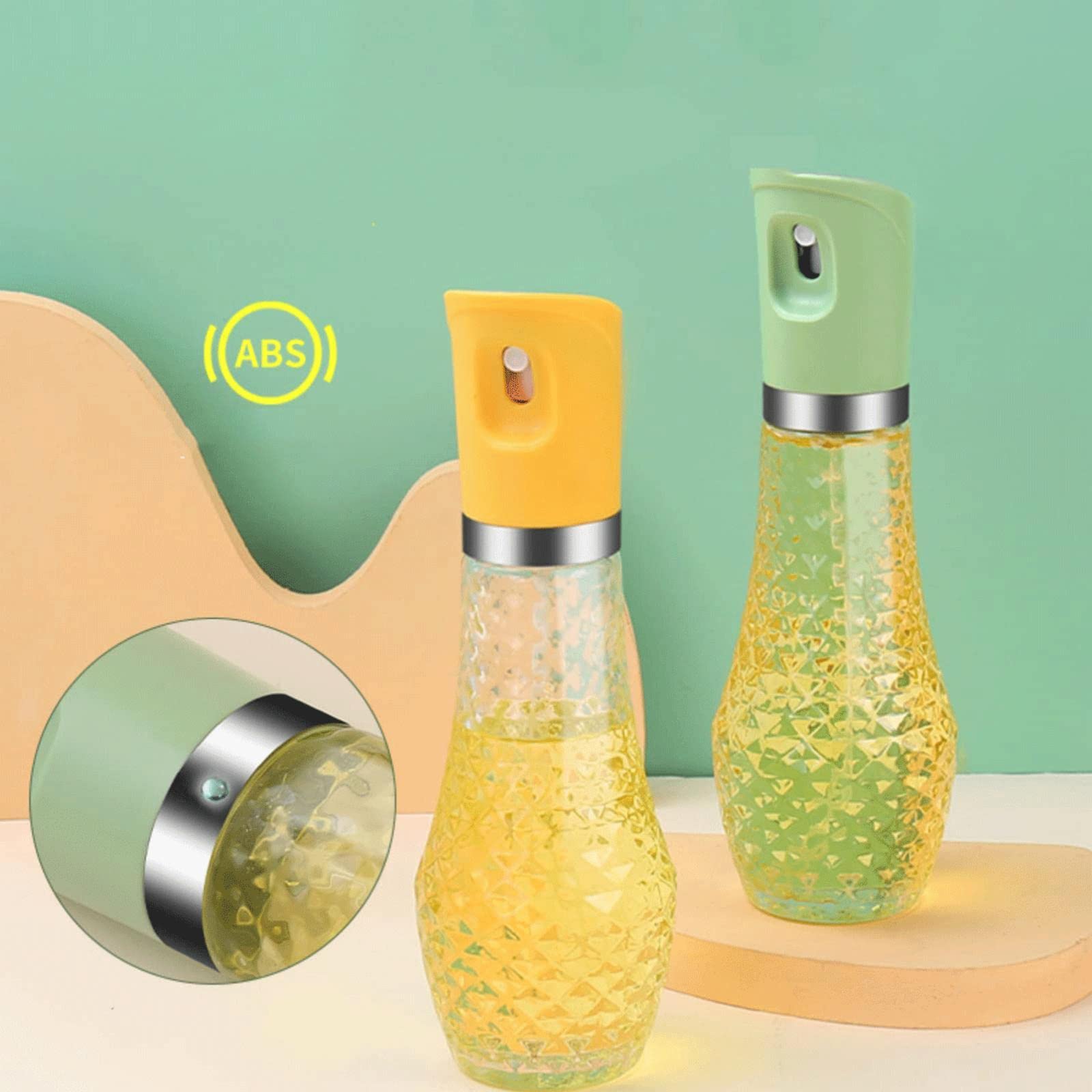 FBITE Oil Spritzer Dispenser Bottles, Oil Sprayer Mister, 260ml Multi Purpose Oil Sprayer Multipurpose Oil Sprayer Bottle kitchen tool for salad making, baking, frying, grilling