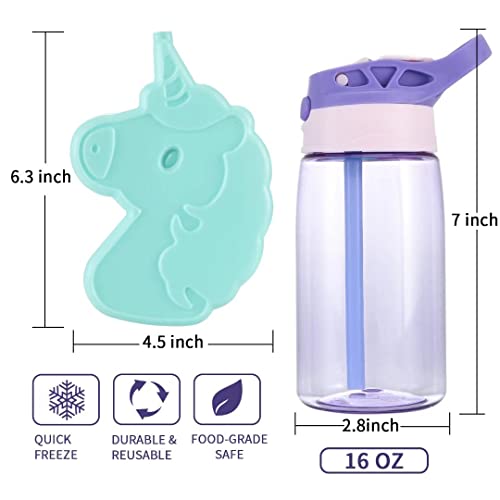 BDBKYWY Unicorn Lunch Bag Lunch Box Set - Insulated Lunch Bag with 4 Compartment Bento Box Ice Pack Water Bottle Silicon Cap Spoon Salad Container for Lunch Kid's School Supplies Ideal for Age 7-15