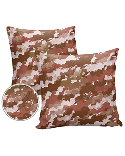 Meet 1998 Throw Pillow Covers 16x16 - Set of 2 Waterproof Pillow Cushion Cases,Camouflage Netting Camo Pillowcases Decorative Outdoor Pillow Cover for Sofa Couch Bedroom