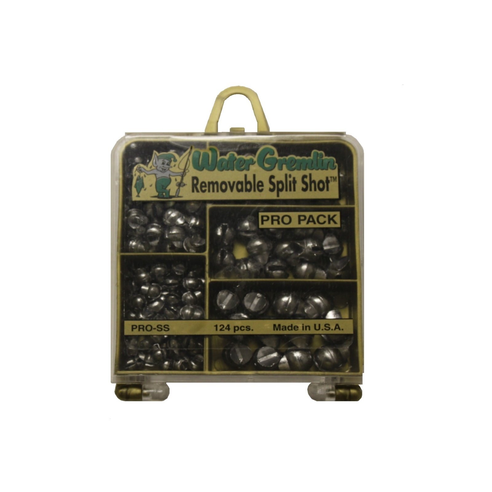 Flambeau Outdoors 6382TB 2-Tray - Classic Tray Tackle Box - Blue/Gray & Water Gremlin Removable Split Shot Pro Pack, 48ea/BB, 36ea/3/0, 16ea/7, 12ea/5, 12ea/4, Multi