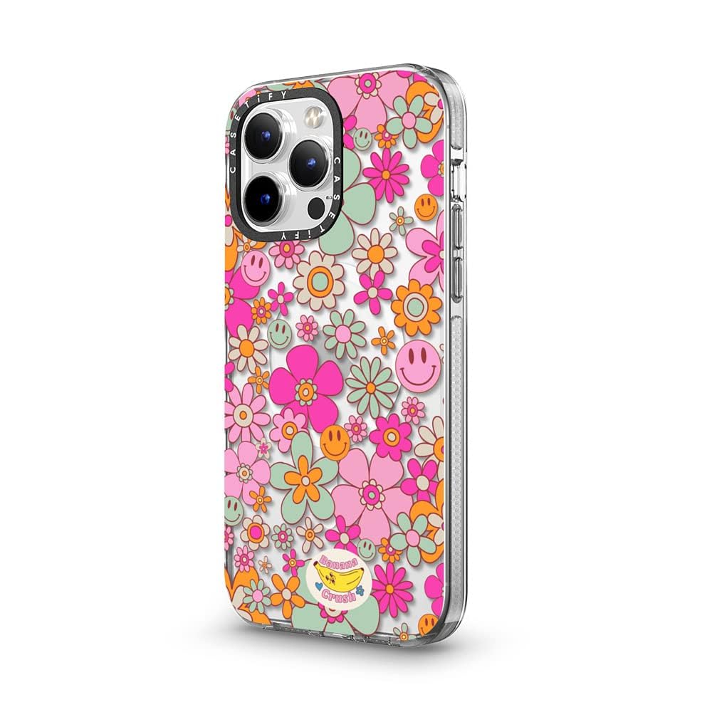 CASETiFY Clear iPhone 13 Pro Max Case [Not Yellowing / 6.6 ft. 3X Military Grade Drop Protection/Magsafe] - Groovy Pattern Clear - Clear