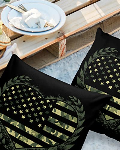 Meet 1998 Throw Pillow Covers 16x16 - Set of 2 Waterproof Pillow Cushion Cases,Camo Pillowcases Decorative Outdoor Pillow Cover for Sofa Couch Bedroom