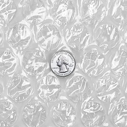 uBoxes Bubble Cushioning 24" wide Wrap x 100' Long Medium Bubbles 5/16",Clear,BUBBMED24100
