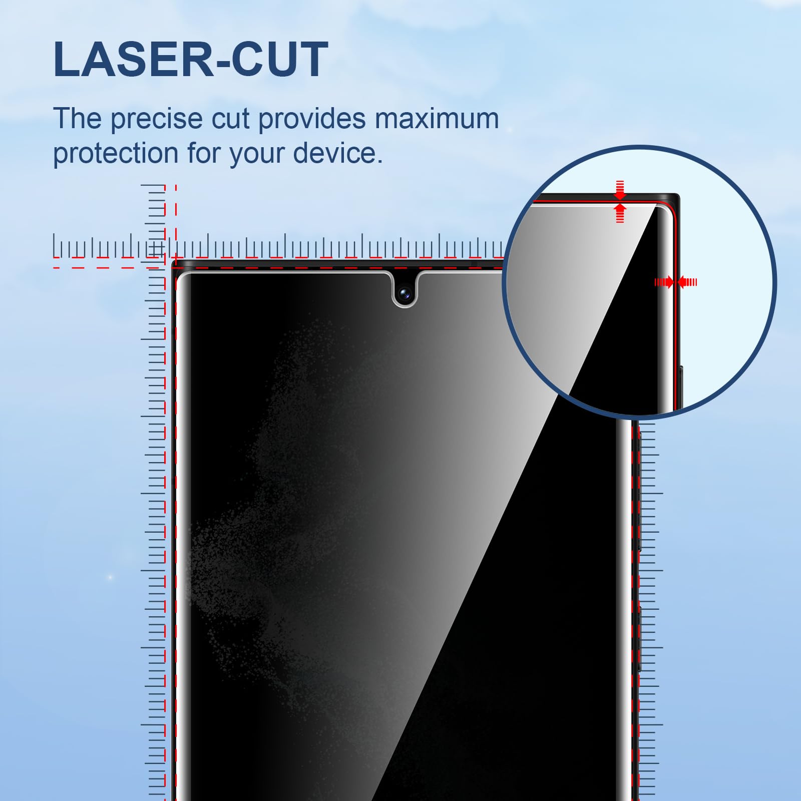 LK 2 Pack for Samsung Galaxy S22 Ultra Screen Protector [Not Glass] Anti-Spy, Anti-Scratch, Full Coverage, Privacy Flexible TPU Film for Galaxy S22 Ultra, HD Ultra-Thin, Case Friendly