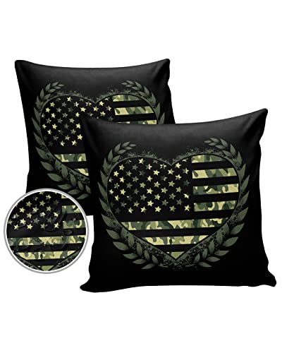 Meet 1998 Throw Pillow Covers 16x16 - Set of 2 Waterproof Pillow Cushion Cases,Camo Pillowcases Decorative Outdoor Pillow Cover for Sofa Couch Bedroom