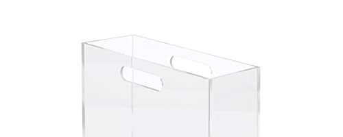 russell+hazel Acrylic File Box Slim, Clear, 4.5β x 12.25β x 10β