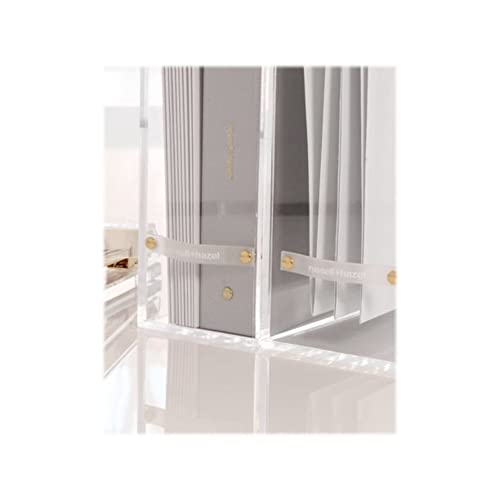 russell+hazel Acrylic File Box Slim, Clear, 4.5β x 12.25β x 10β