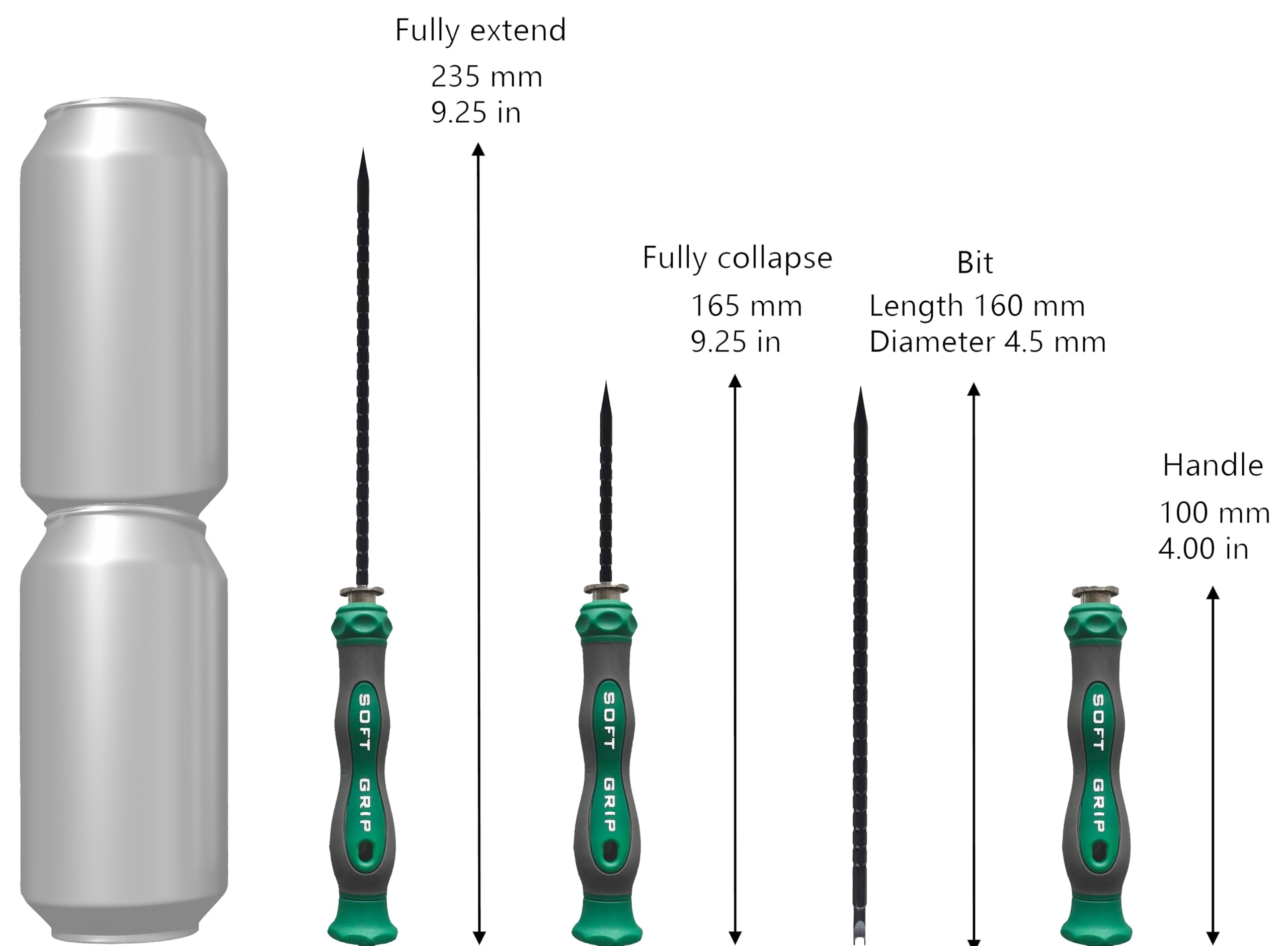 Professional Micro precision screwdriver set, 14-position adjustable shank, ultra slim tip, ergonomic grip, 16 in 1, chrome vanadium steel, for general repair, PC, laptop, tablet, phone, game consol