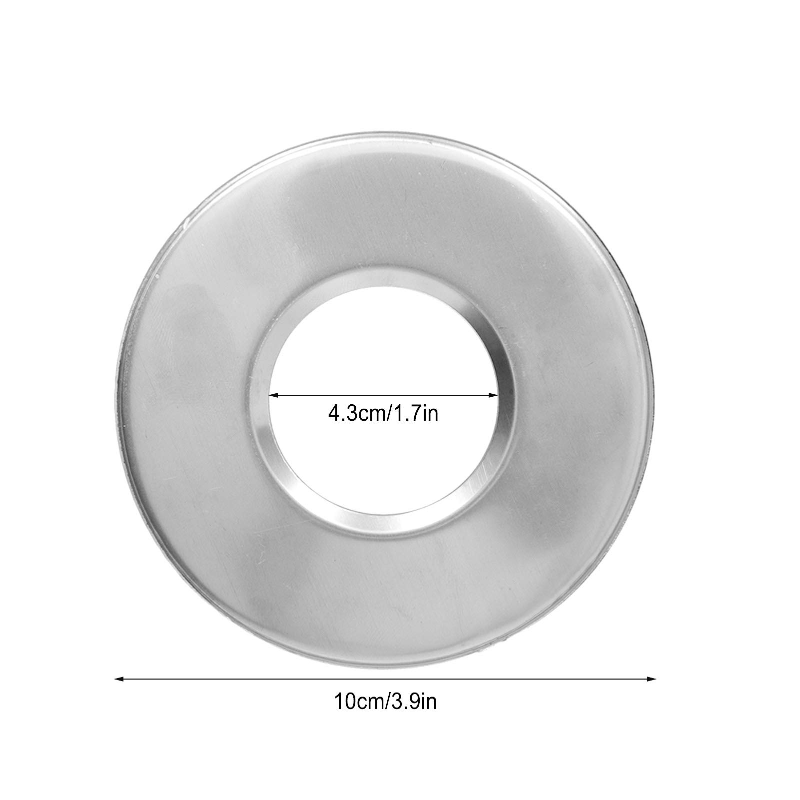 2 PCS Pool Ladder Escutcheon Plates,Pool Ladders & Pool Handrail Covers,Stainless Steel Pool Ladder Rings Fits for 1.5" Inner Diameter Tubing Pool Handrail
