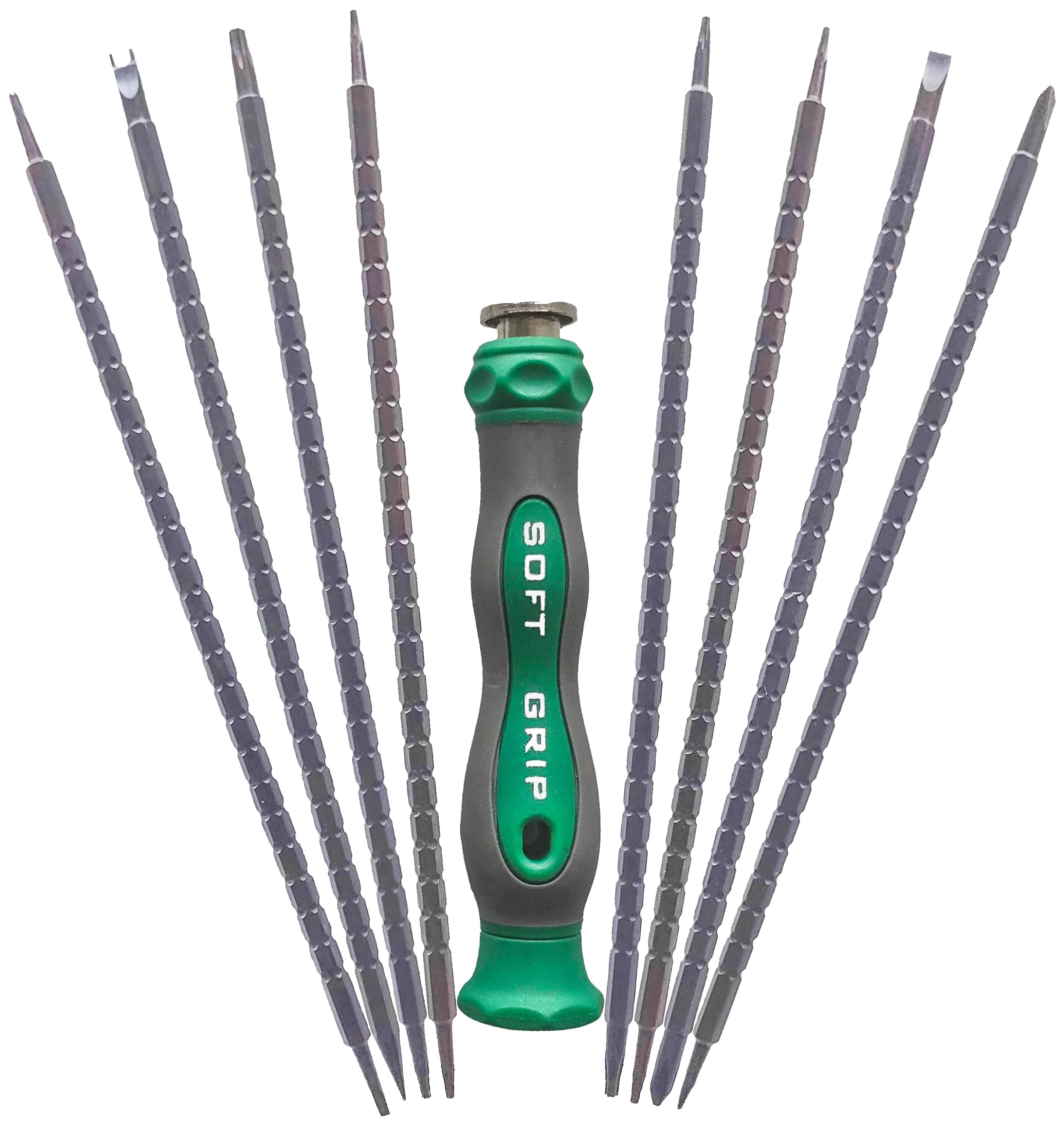 Professional Micro precision screwdriver set, 14-position adjustable shank, ultra slim tip, ergonomic grip, 16 in 1, chrome vanadium steel, for general repair, PC, laptop, tablet, phone, game consol