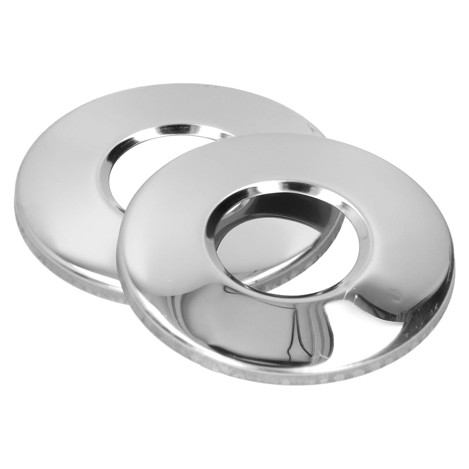 2 PCS Pool Ladder Escutcheon Plates,Pool Ladders & Pool Handrail Covers,Stainless Steel Pool Ladder Rings Fits for 1.5" Inner Diameter Tubing Pool Handrail