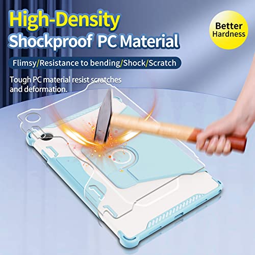 Stand Tablet Cover Lightweight Rugged Shockproof Compatible with Samsung Galaxy Tab A8 10.5 inch 2021 (SM-X200/X205) Tablet Case,Folding Stand Folio Cover Protective with Shoulder Strap/Auto Sleep Wak