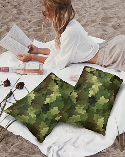 Meet 1998 Throw Pillow Covers 20x12 - Set of 2 Waterproof Pillow Cushion Cases,Camo Pillowcases Decorative Outdoor Pillow Cover for Sofa Couch Bedroom