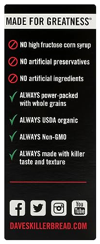 Dave's Killer Bread Organic Snack Bar, Trail Mix Crumble, 19g Whole Grains, No Artificial Ingredients or Preservatives, Kosher, USDA Certified Organic, Non-GMO, 4 Count, 7 Ounce (Pack of 6)