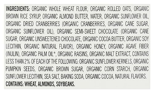 Dave's Killer Bread Organic Snack Bar, Trail Mix Crumble, 19g Whole Grains, No Artificial Ingredients or Preservatives, Kosher, USDA Certified Organic, Non-GMO, 4 Count, 7 Ounce (Pack of 6)