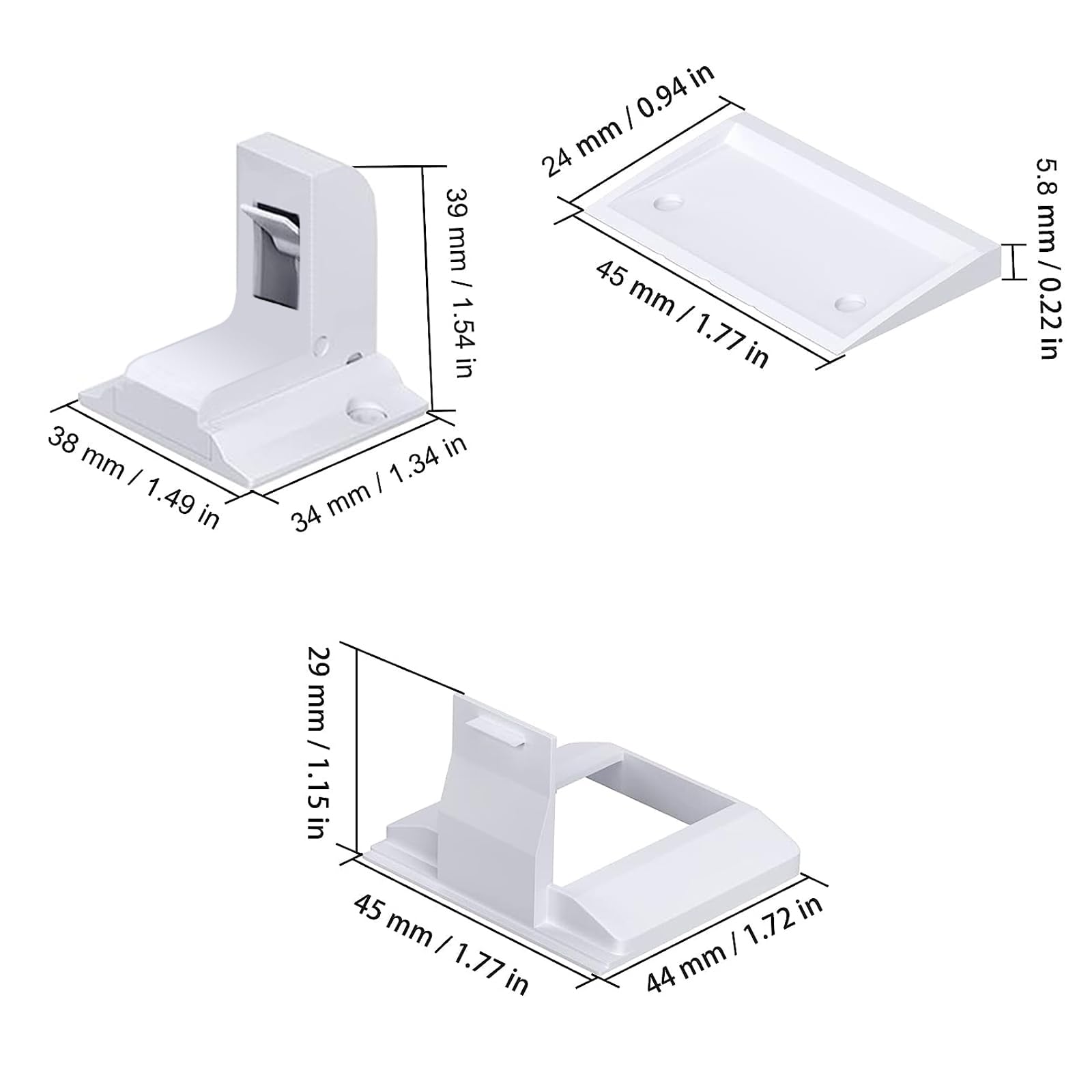 Adhesive Baby Proofing- Child Safety Magnetic Cabinet Locks - Works with Most Cabinets and Drawers - No Drilling Installation - (4 Locks and 1 Keys)