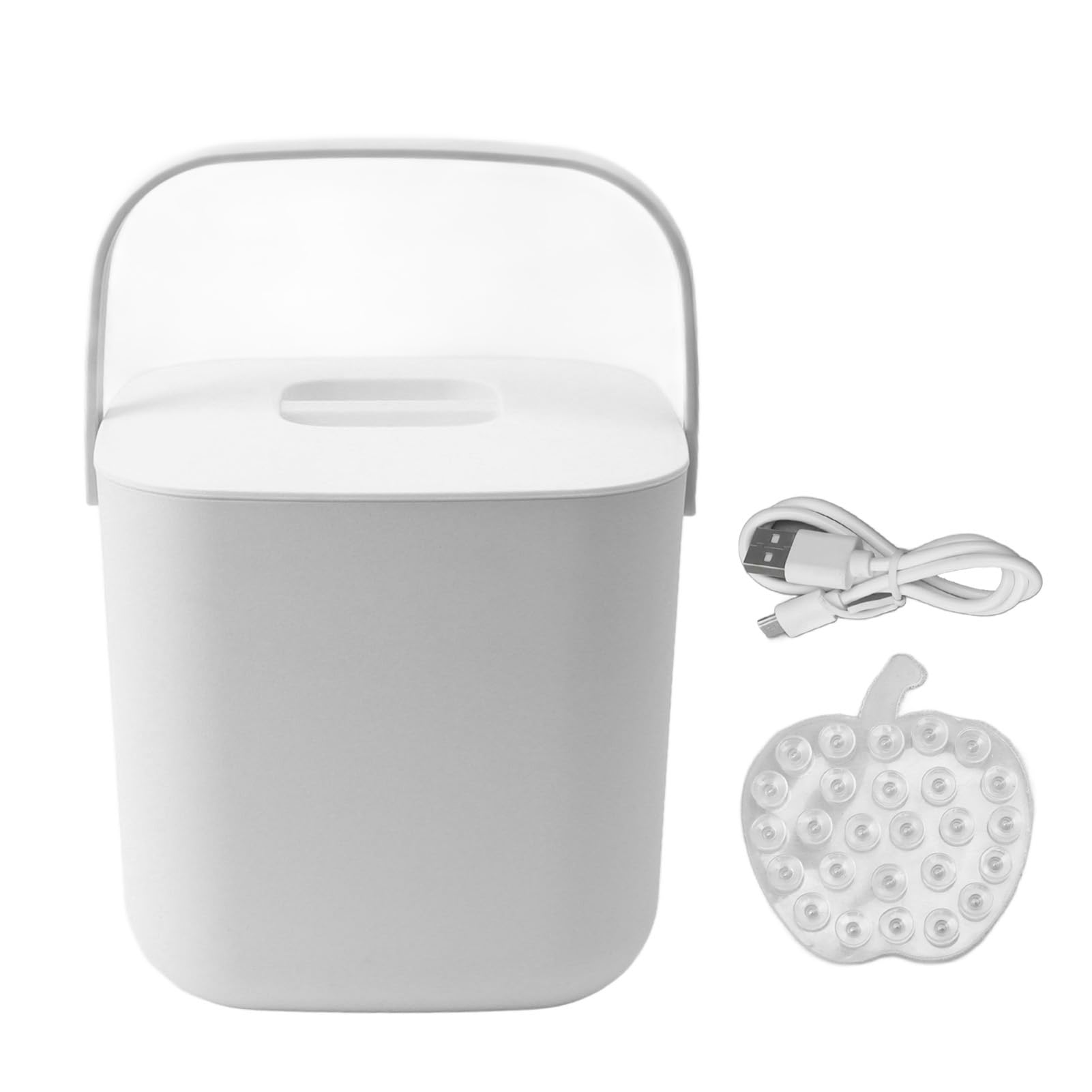 Asixxsix Mini Countertop Dishwasher, 360 Degree Deep Full Handheld Portable Dishwasher 15 Minute Timing Shut Off Multifunctional Portable Washing Machine with Suction Cup for Home