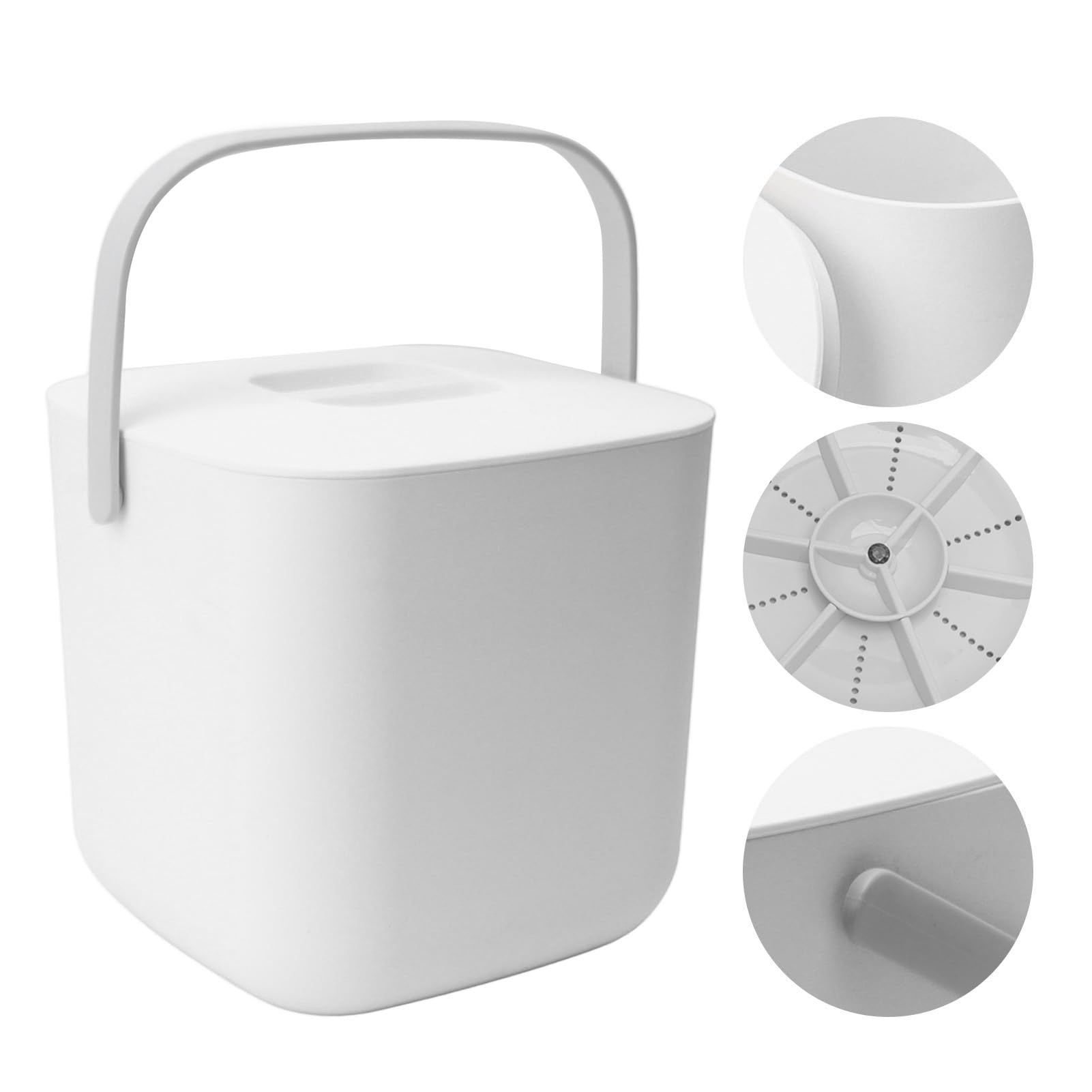 Asixxsix Mini Countertop Dishwasher, 360 Degree Deep Full Handheld Portable Dishwasher 15 Minute Timing Shut Off Multifunctional Portable Washing Machine with Suction Cup for Home