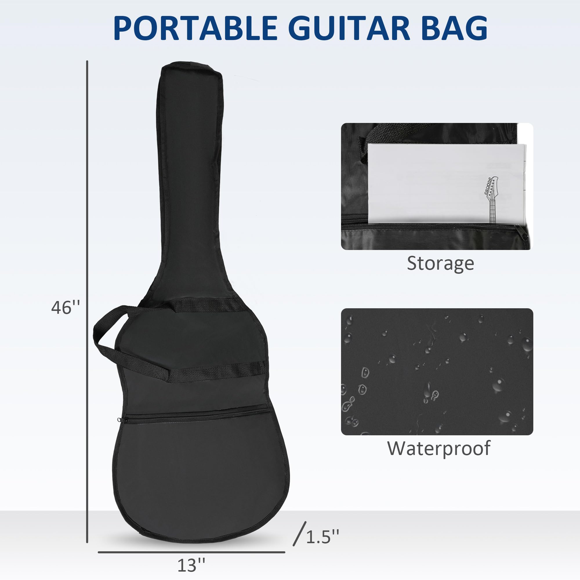 Electric Bass Guitar 4 Strings, 46 Inch Full Size Beginner Kit with 15W Amp, Gig Bag, Strap, 3 Picks for Beginner Adults Teens, Right Handed