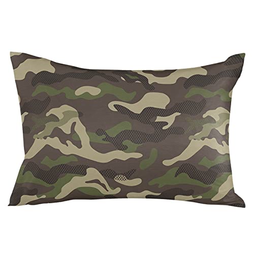 Meet 1998 Throw Pillow Covers 20x12 - Set of 2 Waterproof Pillow Cushion Cases,Army Green Desert Camo Pillowcases Decorative Outdoor Pillow Cover for Sofa Couch Bedroom