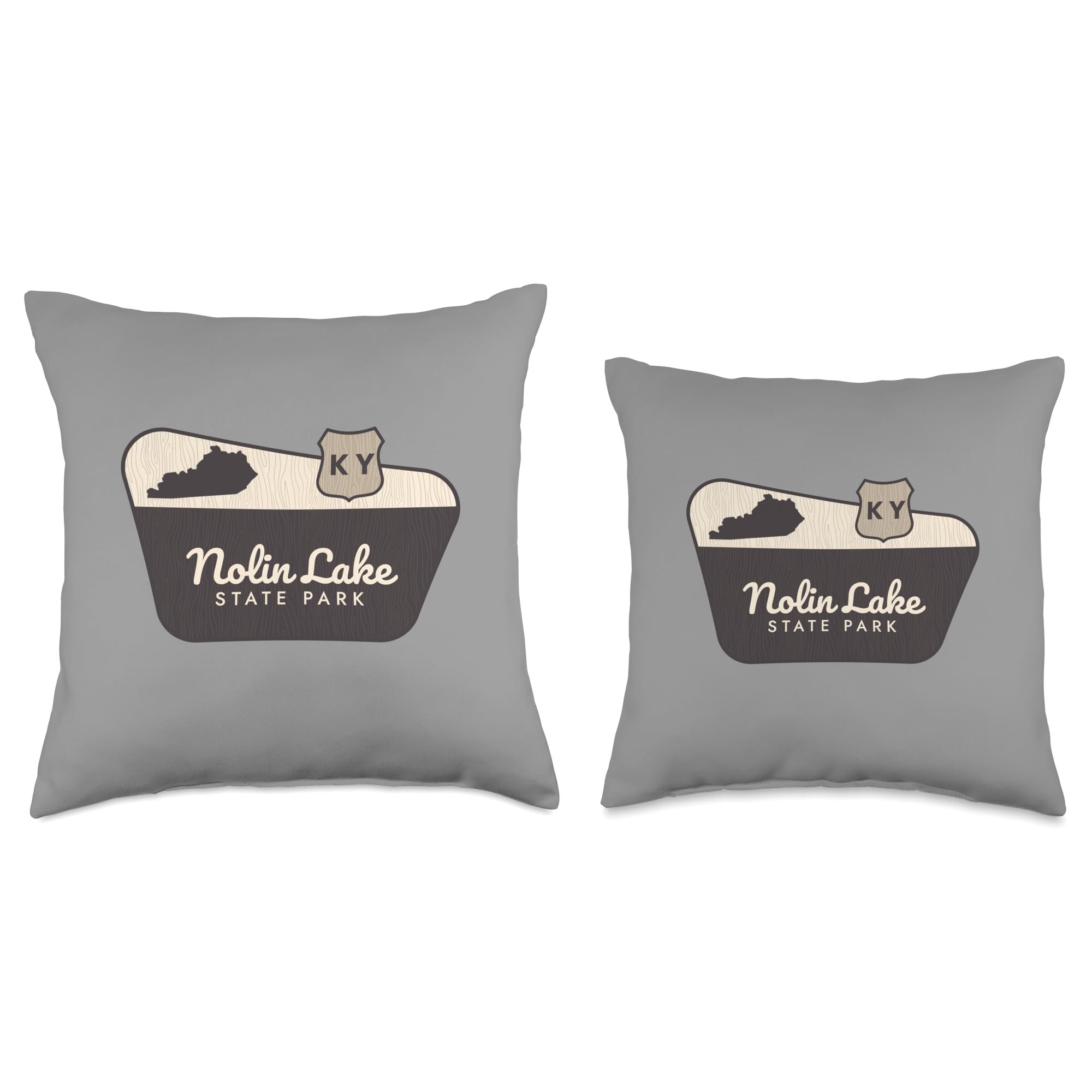 Nolin Lake State Park Kentucky KY Souvenirs Nolin Lake State Park Kentucky Welcome Sign Vacation Throw Pillow, 16x16, Multicolor