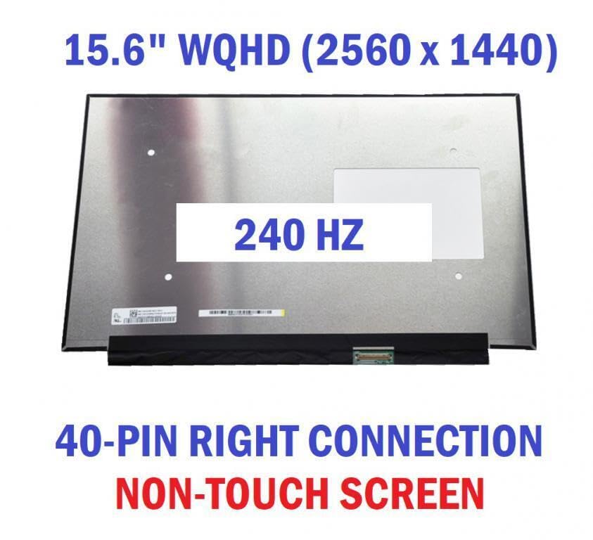 15.6" Screen Replacement for MSI Stealth GS66 12UGS LCD Display Panel 40Pins QHD 2560(RGB)×1440 240Hz Non-Touch