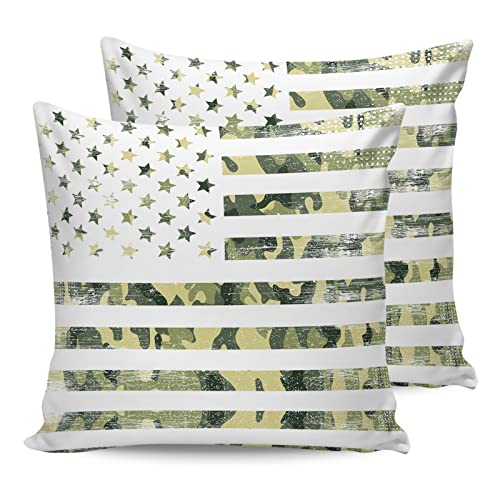 Meet 1998 Throw Pillow Covers 18x18 - Set of 2 Waterproof Pillow Cushion Cases,Camo Pillowcases Decorative Outdoor Pillow Cover for Sofa Couch Bedroom
