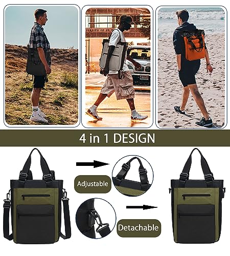 BASICPOWER Backpack Purse for Women Convertible Laptop Tote Work Bag Nurse Teacher Bag for Travel