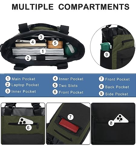 BASICPOWER Backpack Purse for Women Convertible Laptop Tote Work Bag Nurse Teacher Bag for Travel