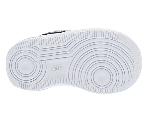 Nike Little Kid's Air Force 1 LV8 (GS) Running Shoes, White/Black-Dark Sulfur, 3 M US