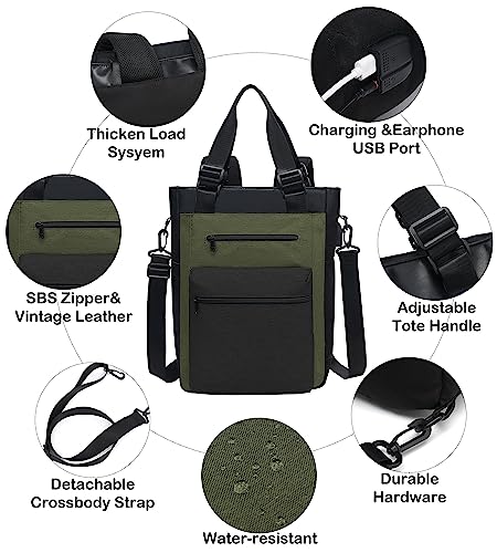 BASICPOWER Backpack Purse for Women Convertible Laptop Tote Work Bag Nurse Teacher Bag for Travel