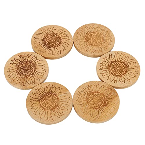 Wood Lids, Wood Lids Yogurt Jar Lids Wooden Lids Cover Airtight Kitchen Containers Lids for Storage Jars Wood Lids with Silicone Sealing Circle