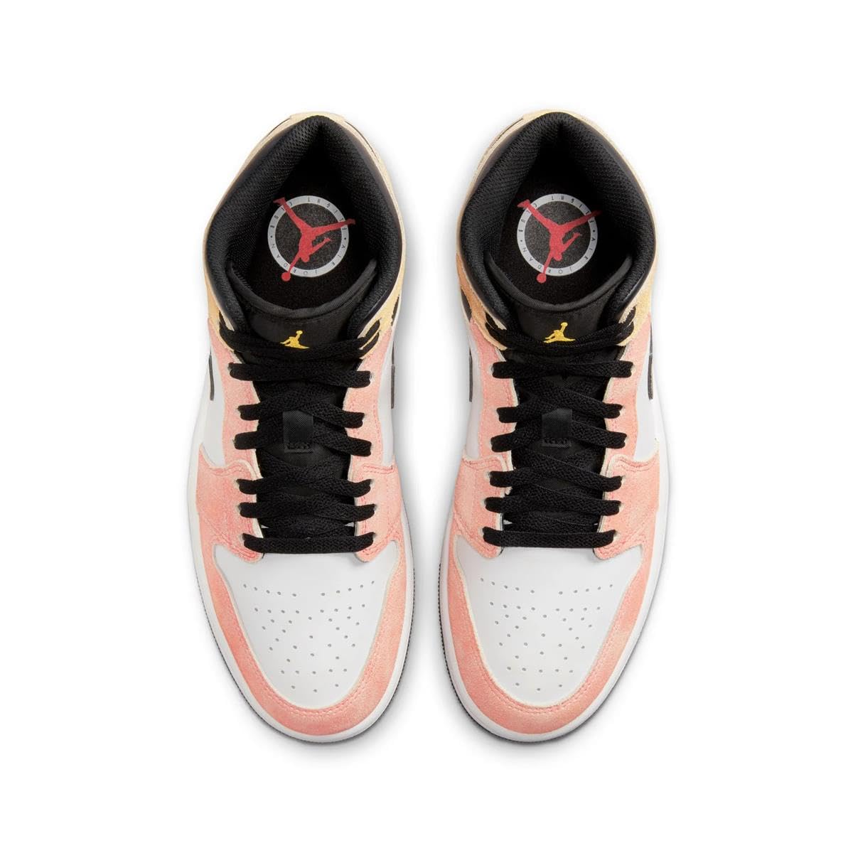Nike Air Jordan 1 Mid SE Flight Club DX4332 800 Magic Ember/Sundial White Black Mens Shoes - Size 10