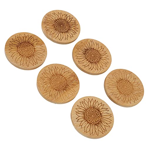 Wood Lids, Wood Lids Yogurt Jar Lids Wooden Lids Cover Airtight Kitchen Containers Lids for Storage Jars Wood Lids with Silicone Sealing Circle