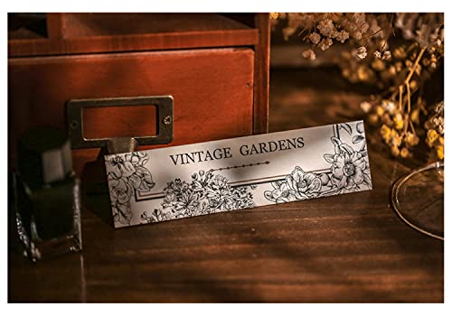 Vintage Natural Style Butterfly Flower Plant Bookmarks, 30CPS (Gentle Whispers)