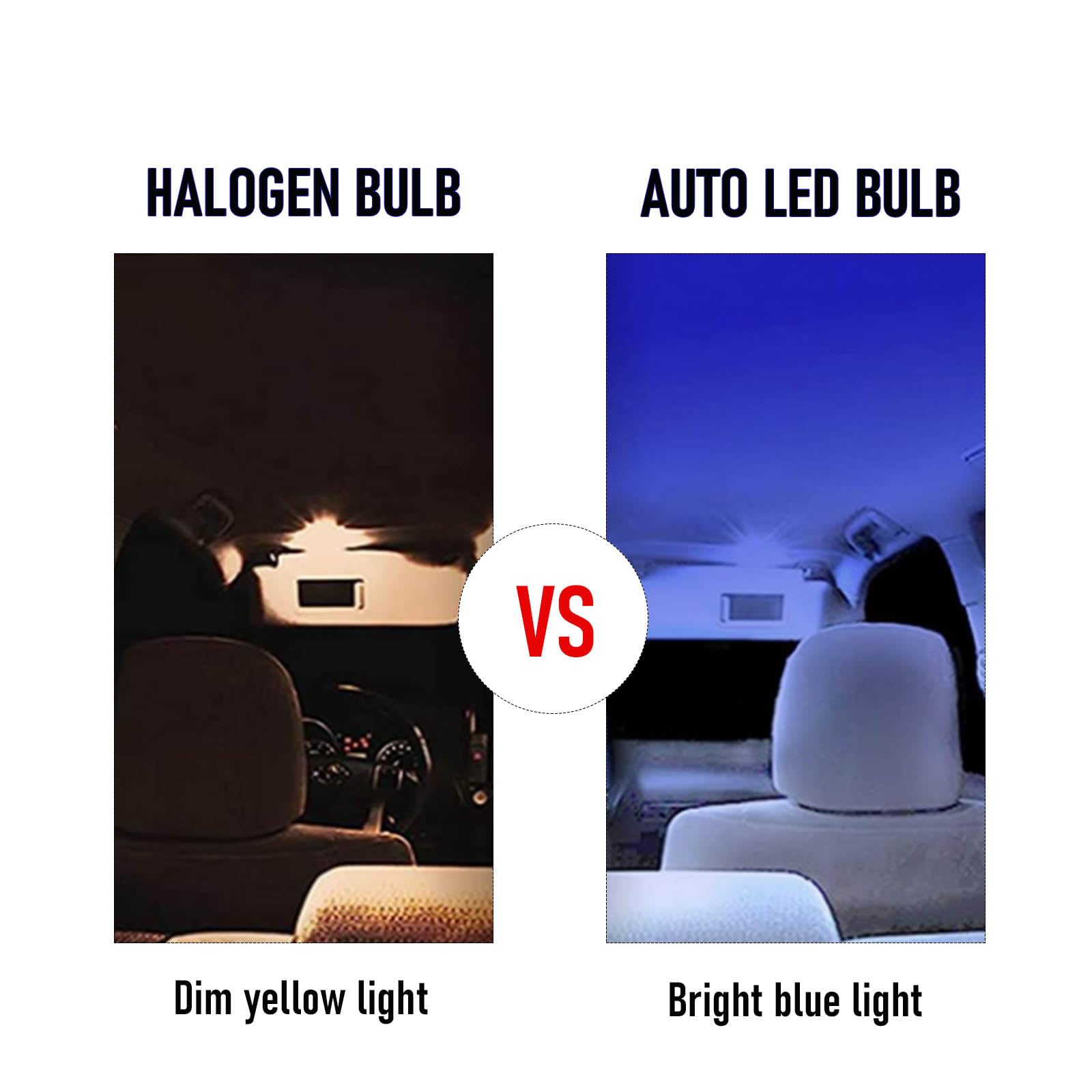 ZKFAR Pack-4 42mm LED Bulbs Extremely Bright, 3014 Chipsets 400LM for LED Interior Dome Map Door Lights Bulbs (Blue)
