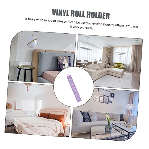 JEWEDECO Roll Vinyl Roll Storage Bag Organizer Wall Mount Holder Wall Mounted Holder Organizer Bag Vinyl Storage Organizer Wall Mount Vinyl Roll Hangers for Wall Hanging Pouch for Vinyl Dog