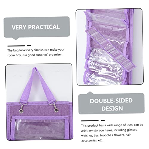JEWEDECO Roll Vinyl Roll Storage Bag Organizer Wall Mount Holder Wall Mounted Holder Organizer Bag Vinyl Storage Organizer Wall Mount Vinyl Roll Hangers for Wall Hanging Pouch for Vinyl Dog