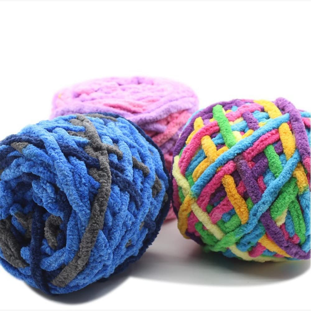 83-100g/1pcs Yarn for Hand Knitting Crochet Hat Soft Milk Cotton Yarn Thick Wool Yarn (Color : 06 Water Blue)