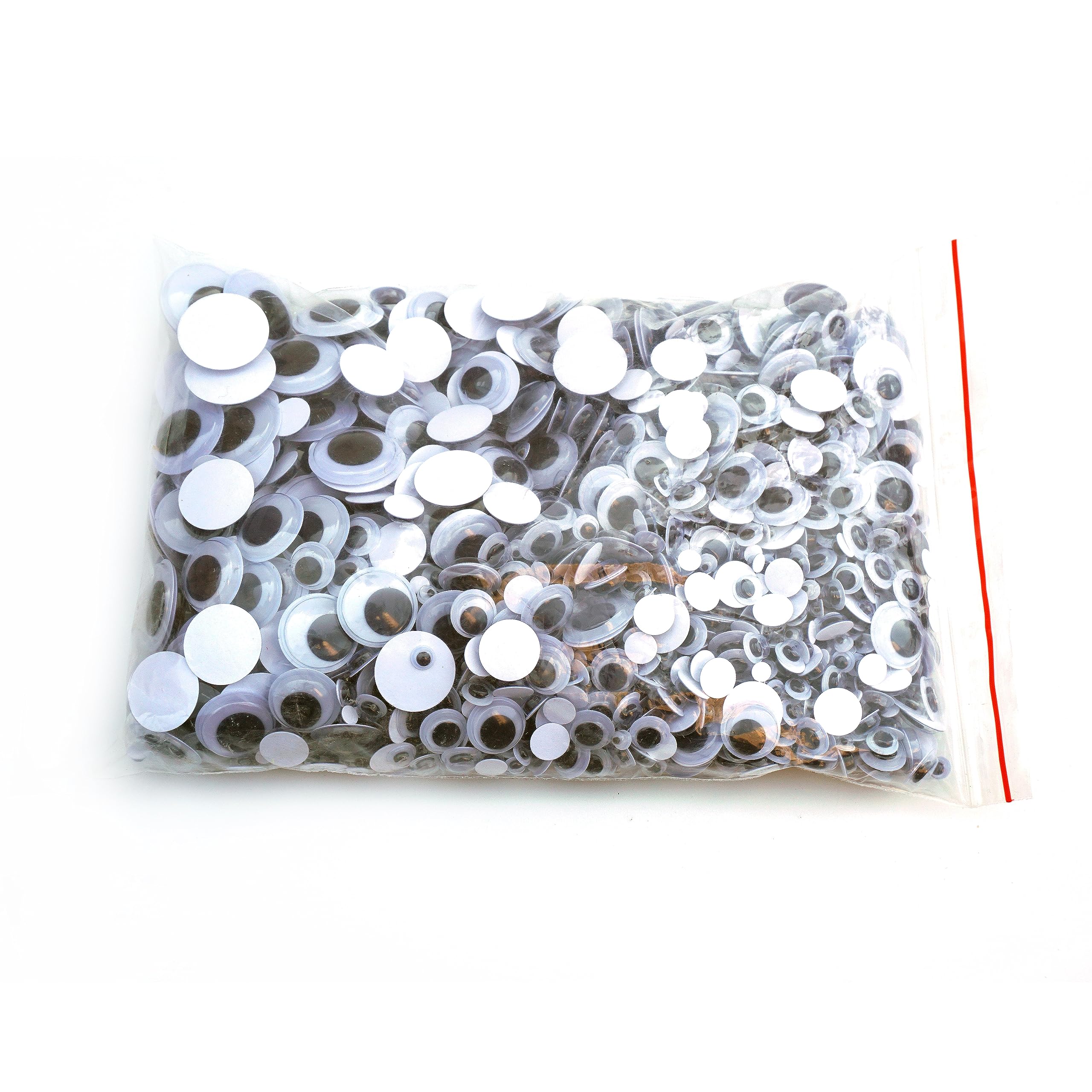 Ayedvan 2300 Pieces 5mm -24mm Black Wiggle Googly Eyes with Self-Adhesive，It Can Be Used for Decoration and Pranks