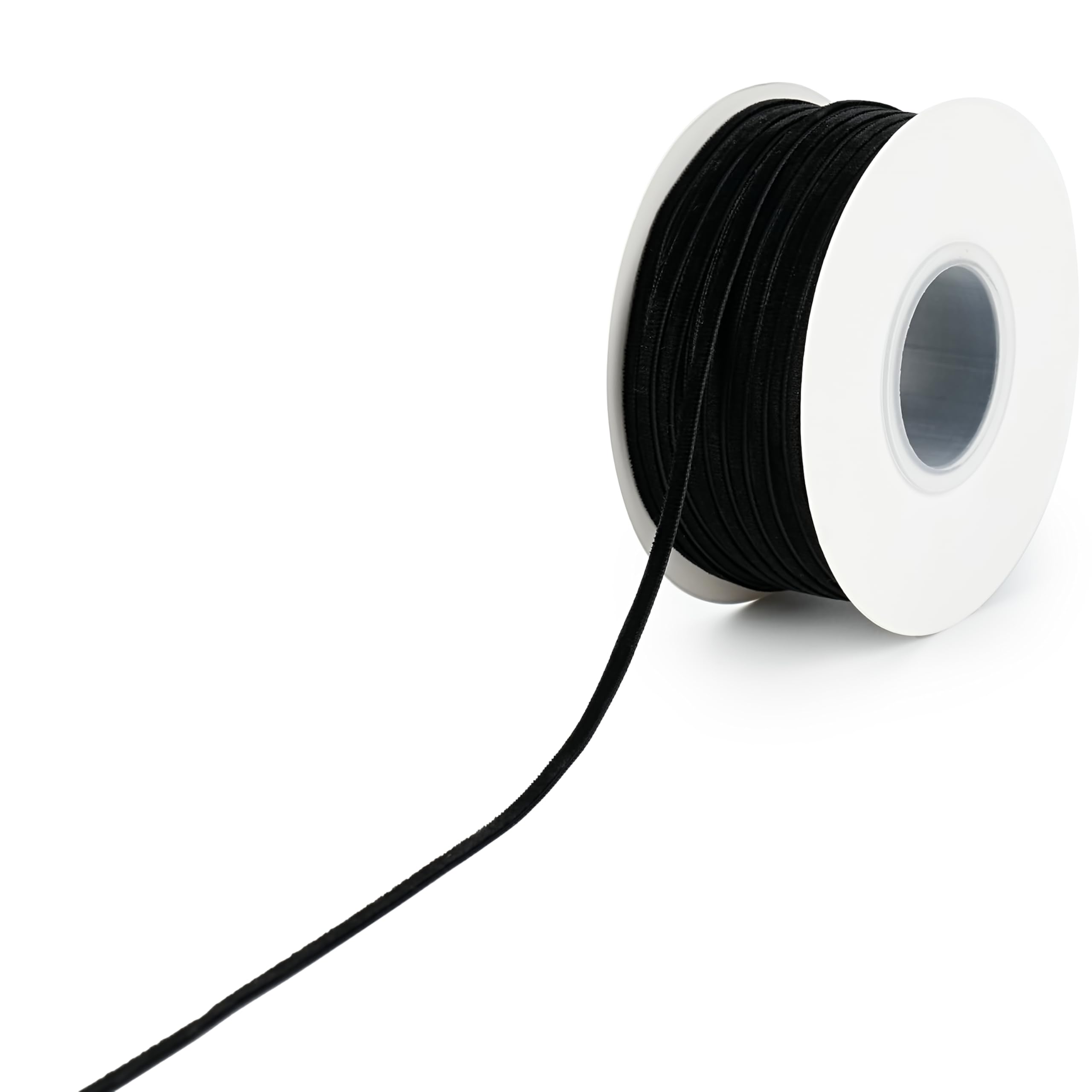 MAYREEL Black Velvet Ribbon 1/8 Inch Vintage Thin Ribbon for Wedding Invitations Gift Wrapping Party Favor Boxes Crafts 50 Yards