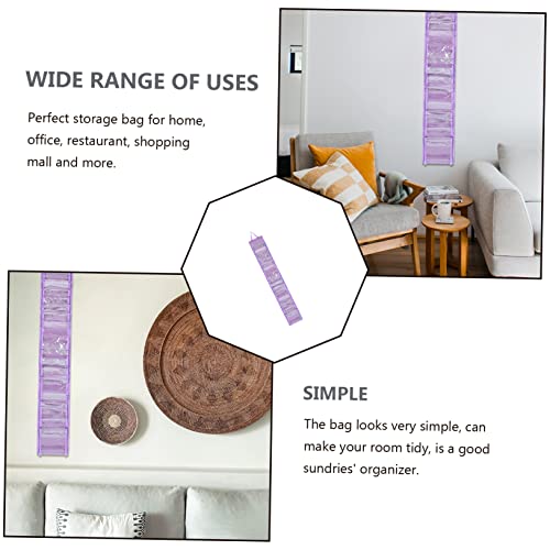 JEWEDECO Roll Vinyl Roll Storage Bag Organizer Wall Mount Holder Wall Mounted Holder Organizer Bag Vinyl Storage Organizer Wall Mount Vinyl Roll Hangers for Wall Hanging Pouch for Vinyl Dog