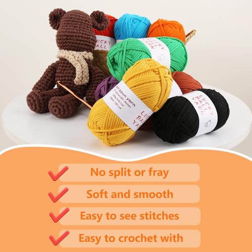 Yarn for Crocheting,100g Soft Yarn for Crocheting,Crochet Yarn for Sweater,Hat,Socks,Blankets(Blue)