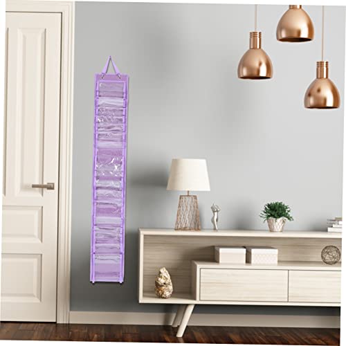 JEWEDECO Roll Vinyl Roll Storage Bag Organizer Wall Mount Holder Wall Mounted Holder Organizer Bag Vinyl Storage Organizer Wall Mount Vinyl Roll Hangers for Wall Hanging Pouch for Vinyl Dog